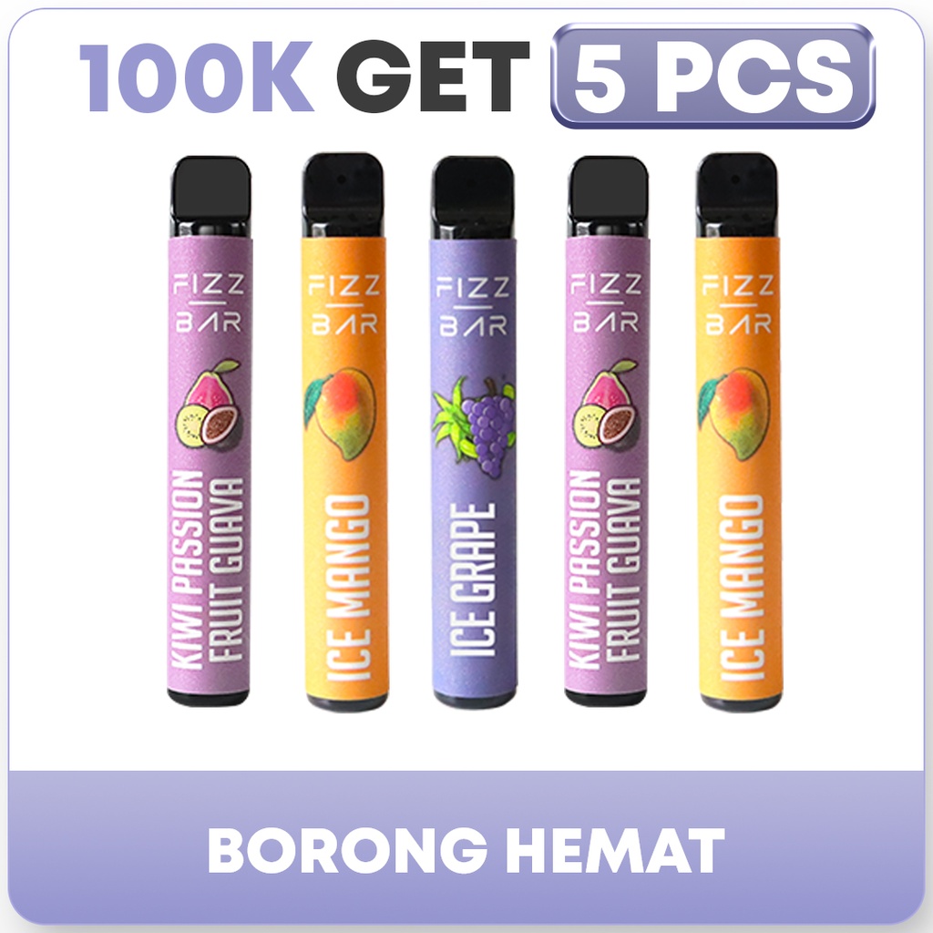 FIZZ BAR Disposable Pods 800 Puff - Paket Hemat (100k Get 5 pcs) | Fizzbar